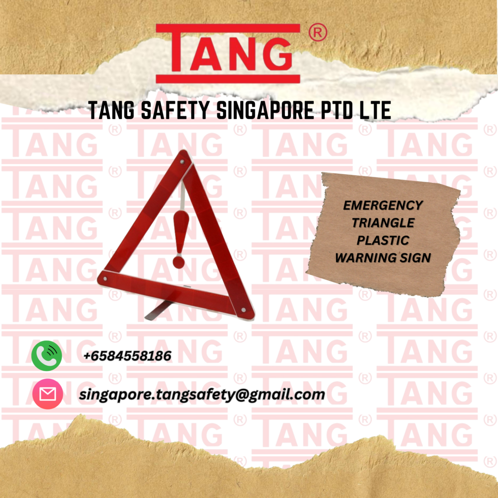 EMERGENCY TRIANGLE PLASTIC WARNING SIGN – TangSafety