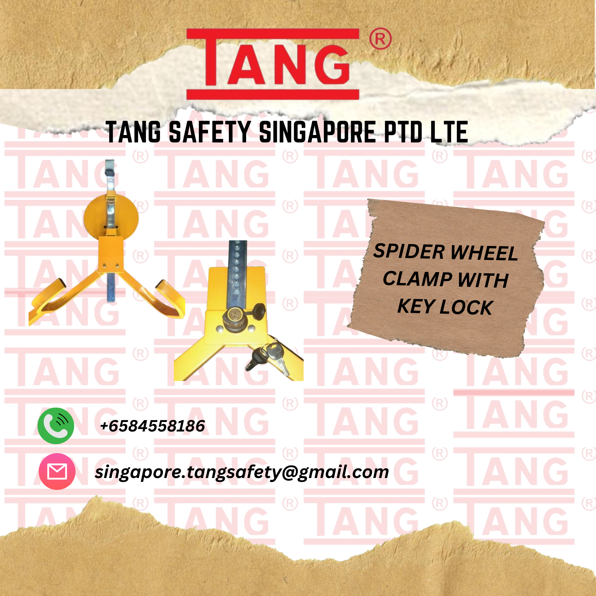 SPIDER WHEEL CLAMP WITH KEY LOCK – TangSafety